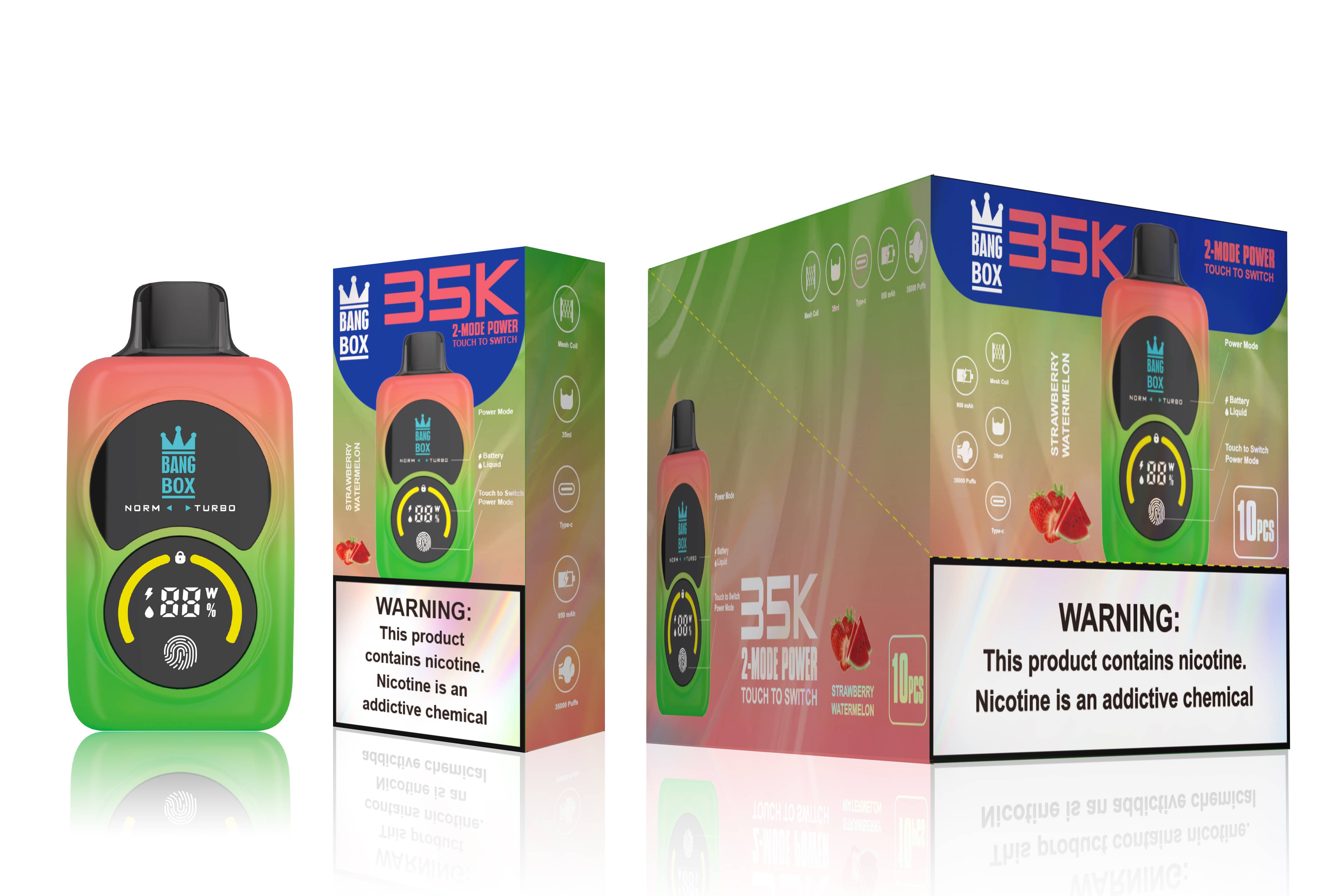 Bang Box Vape 35000 Puffs | Smart Touch Screen | Airflow Adjustable ...