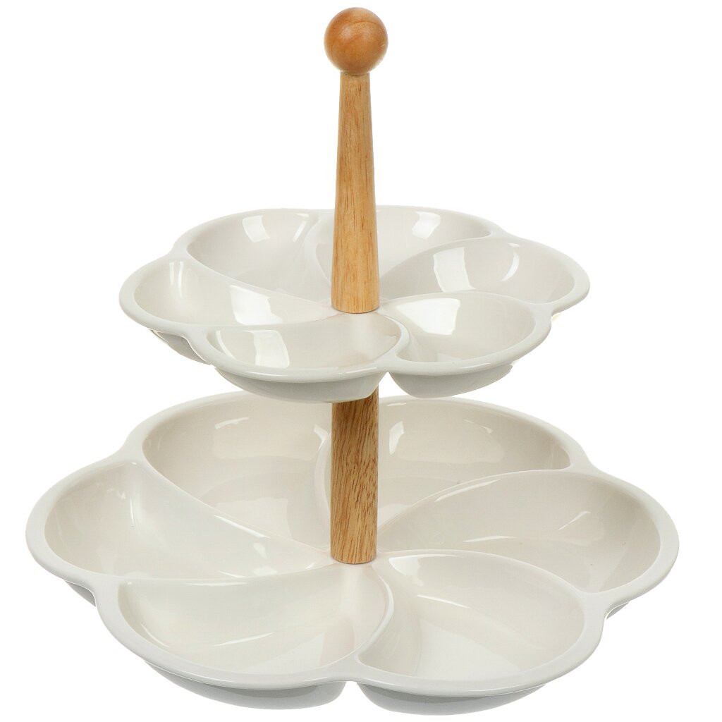 Ceramic Cake Plate 2 Layers 28+ 30.5CM