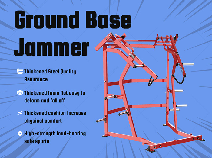 What muscle does a ground base jammer machine workout?