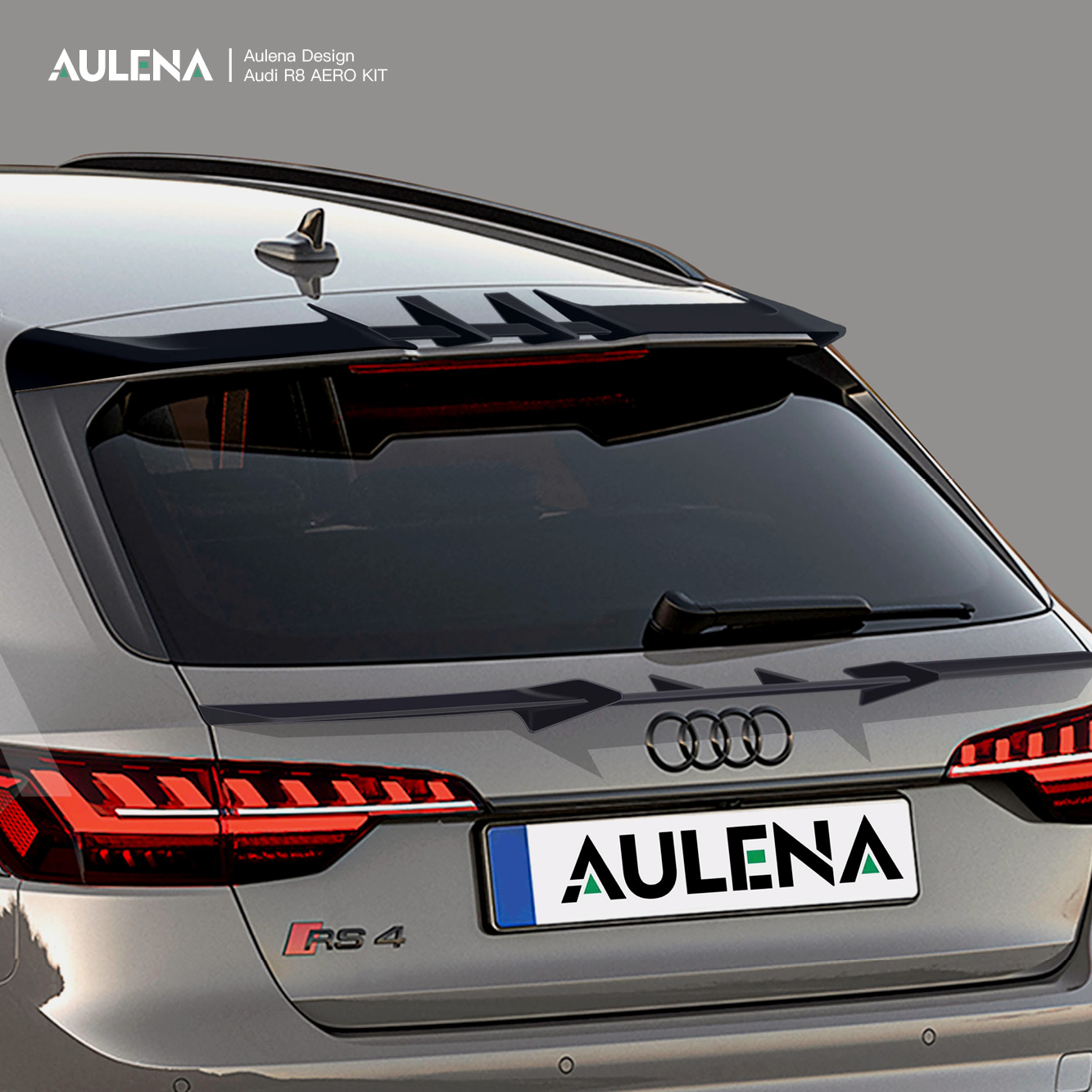 audi rs4 carbon Rear Spoiler