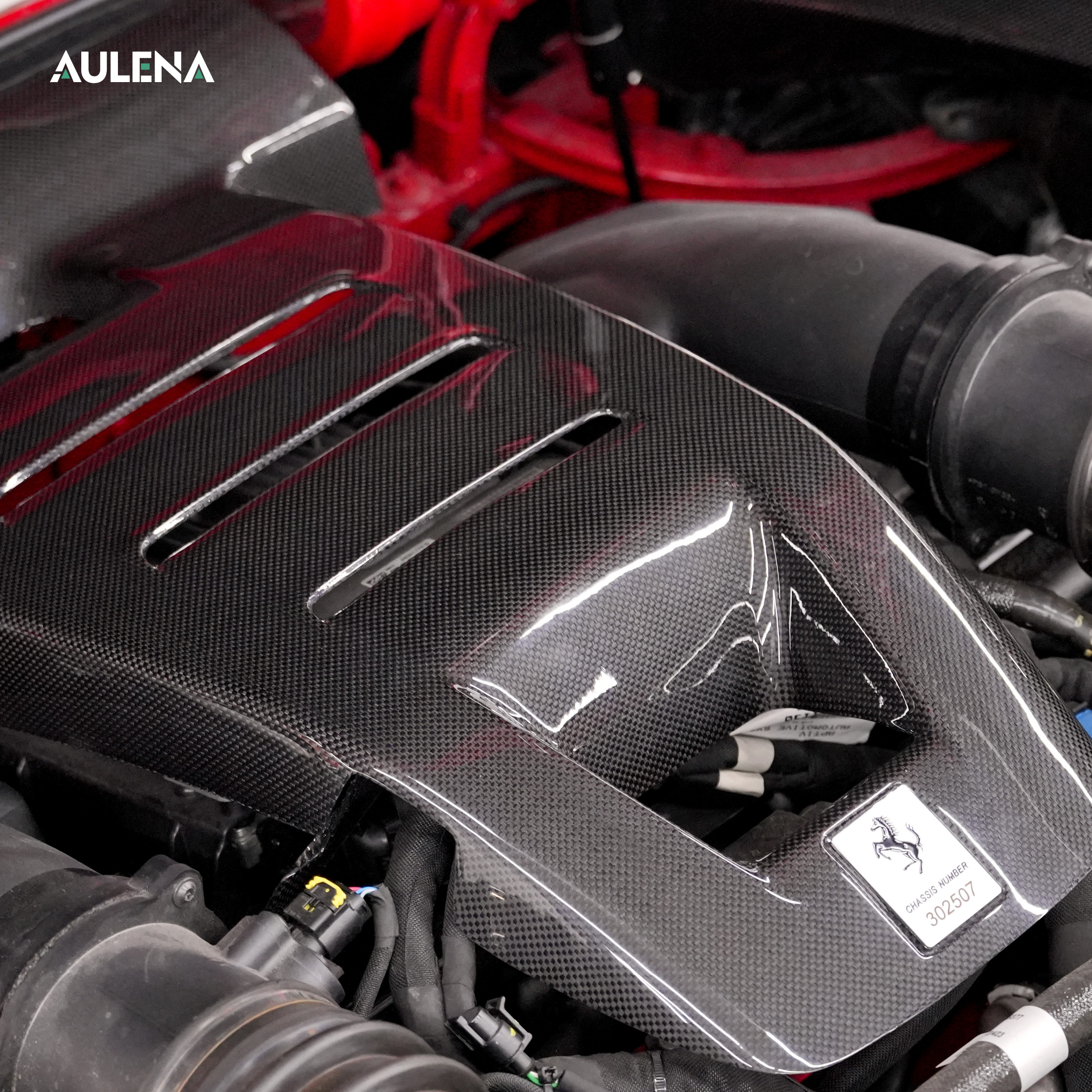 Ferrari Purosangue OEM dry carbon Engine compartment