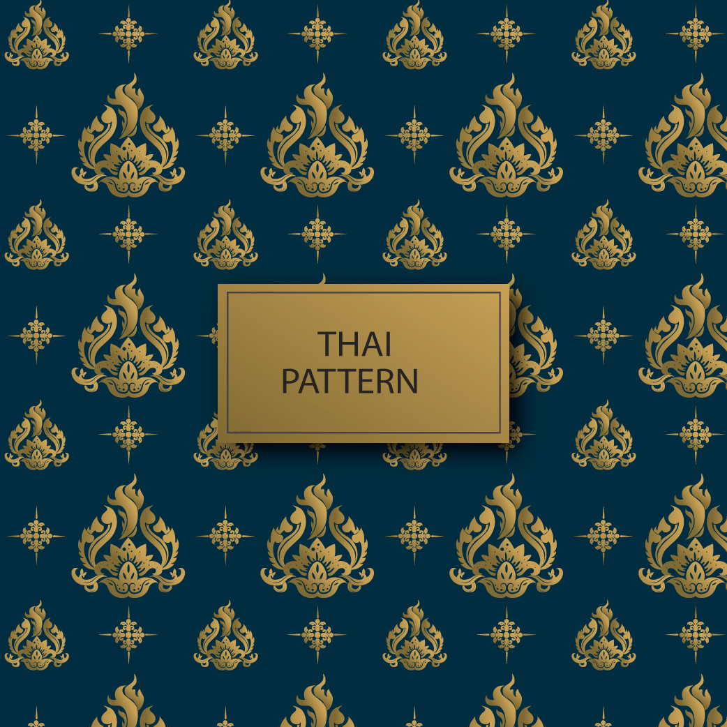 Thai style decorative pattern template (1)