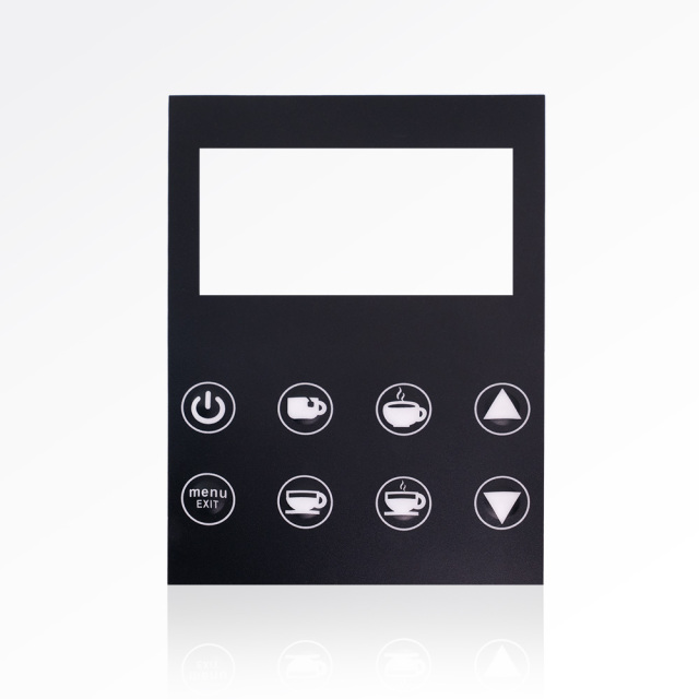 Polycarbonate Membrane Keypad with Window and Embossed Buttons