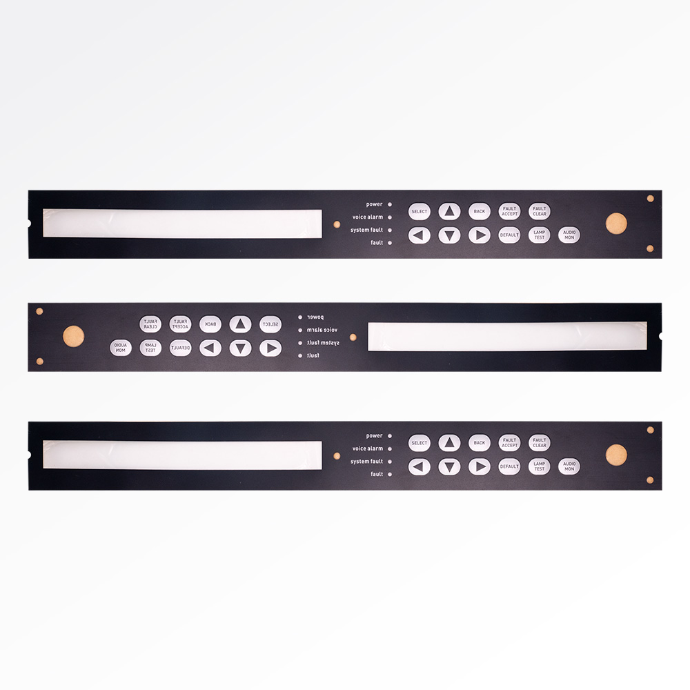 Polycarbonate Membrane Keypad with Window and Embossed Buttons