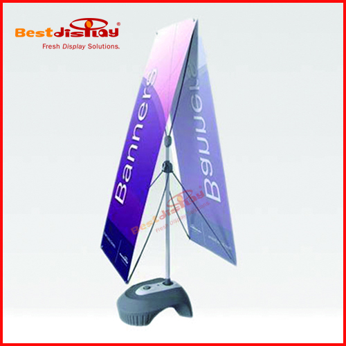 Double side X Banner Stand Street Outdoor Banner Stand