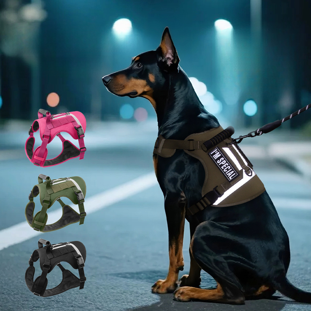 New U-Shaped Training Dog Service Dog Tactical Harness Strap Tactical ...