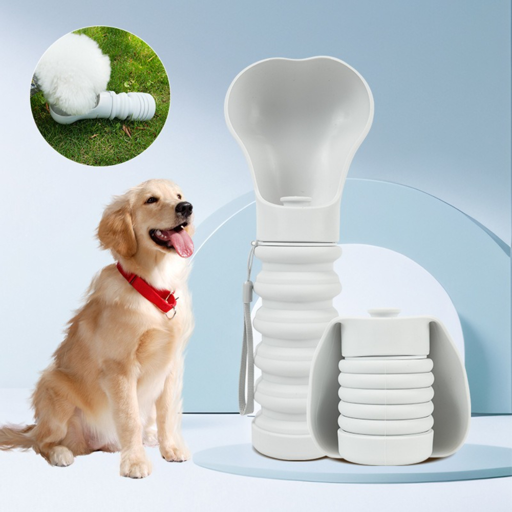 Portable 2-in-1 Eco-Friendly Dog Water Bottle & Food Container Durable ...