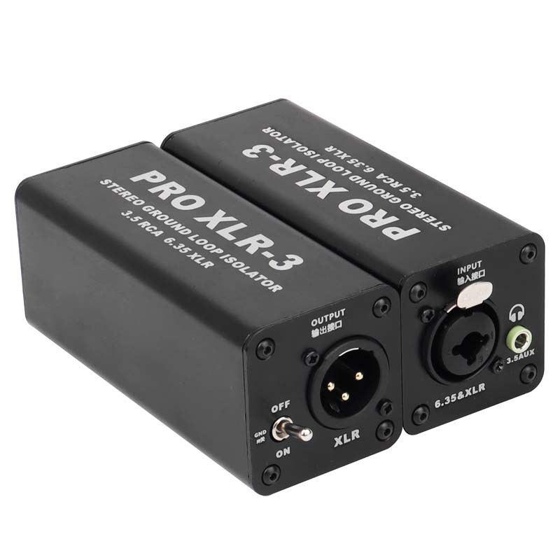 XLR-600B3 | Stereo Ground Loop Isolator (6.5mm, XLR/TRS, 3.5mm AUX)