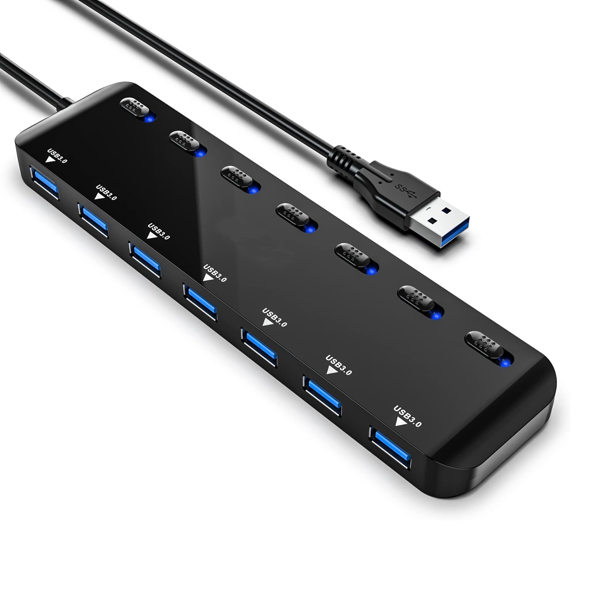 U3HUB-7SA-P2 | 7-Port USB 3.0 Hub with On/Off Switch,USB Hub,Type-A Hub