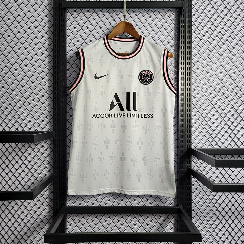 2022 PSG White Vest Training Wear Size S- XXL