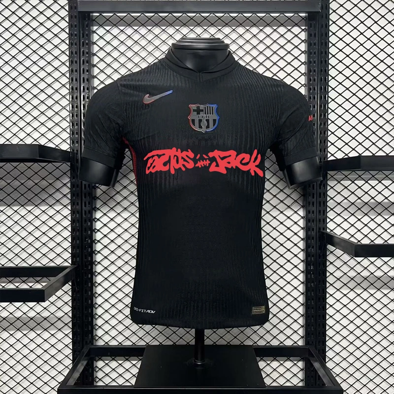 Player 2024-25 Barcelona Away Derby Travis Scott joint edition Soccer ...