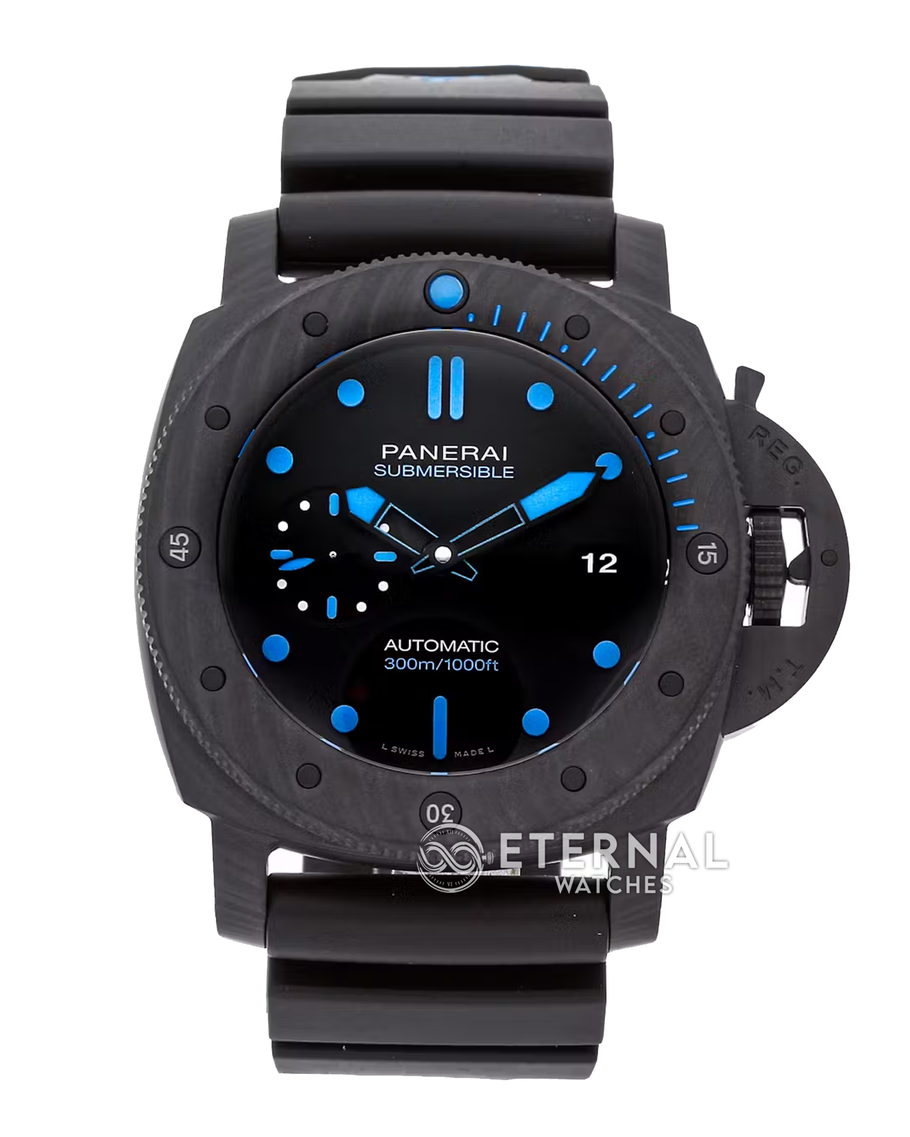 PANERAI - Submersible PAM1616 47mm Carbon/RU Black Dial VSF P9010