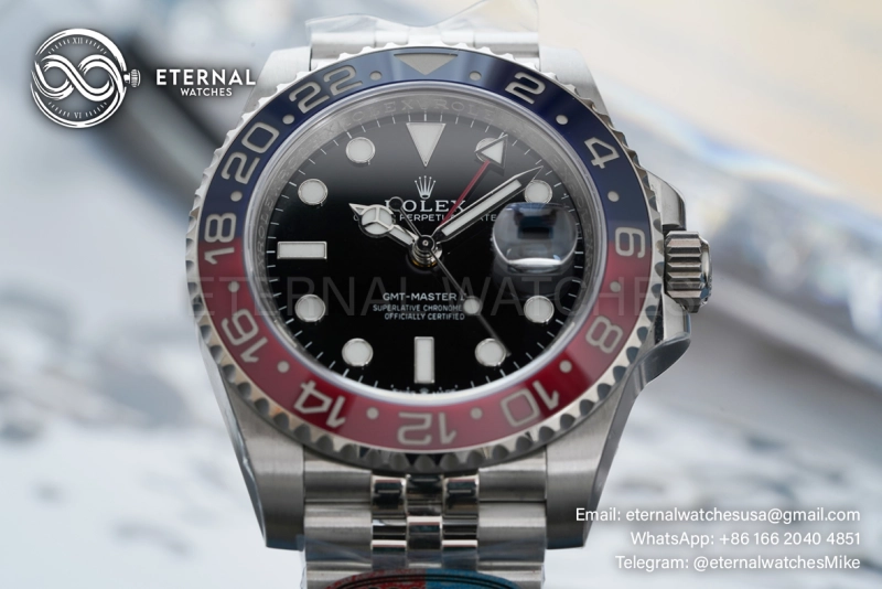 ROLEX - Super Clone GMT Master II 126710 Pepsi Jub 40mm SS/SS Black ...