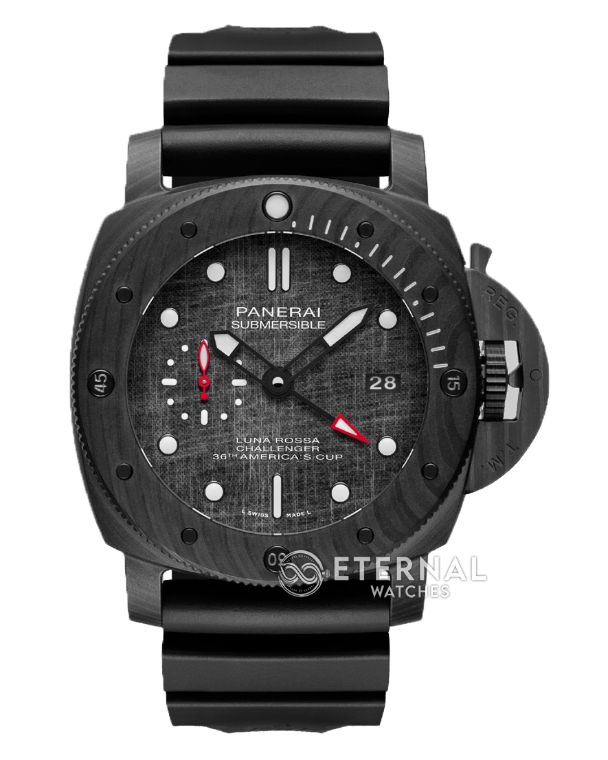 PANERAI - SUPER CLONE PAM1039 Submersible Luna Rossa GMT 47mm Carbon/RU ...