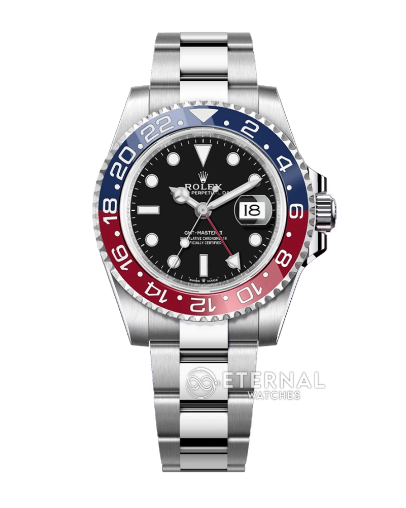 ROLEX - SUPER CLONE GMT Master II 126710 Pepsi Oyster 40mm SS/SS Black ...