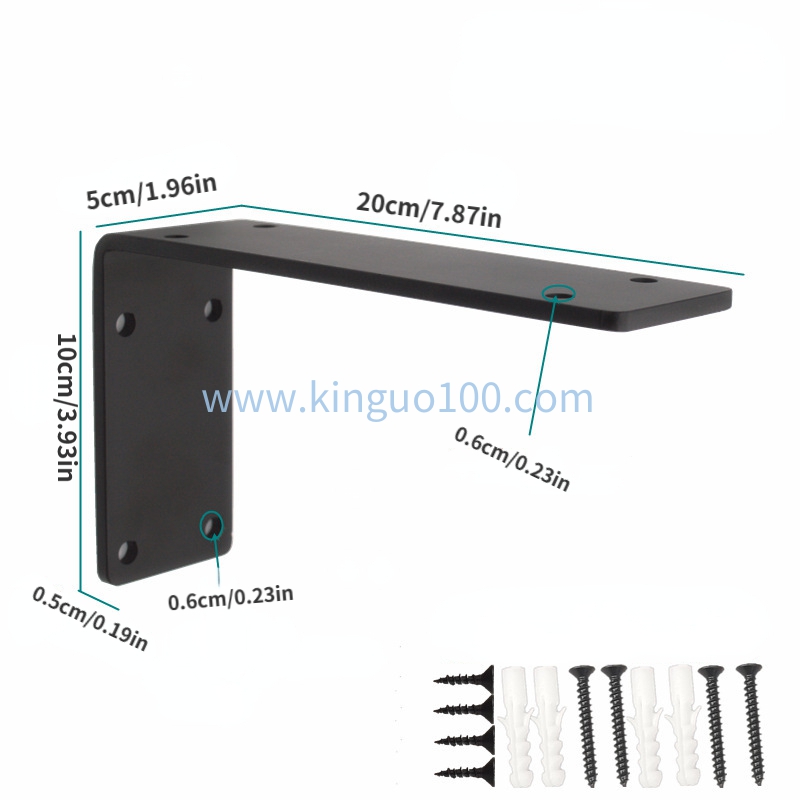 L-shaped right Angle partition bracket