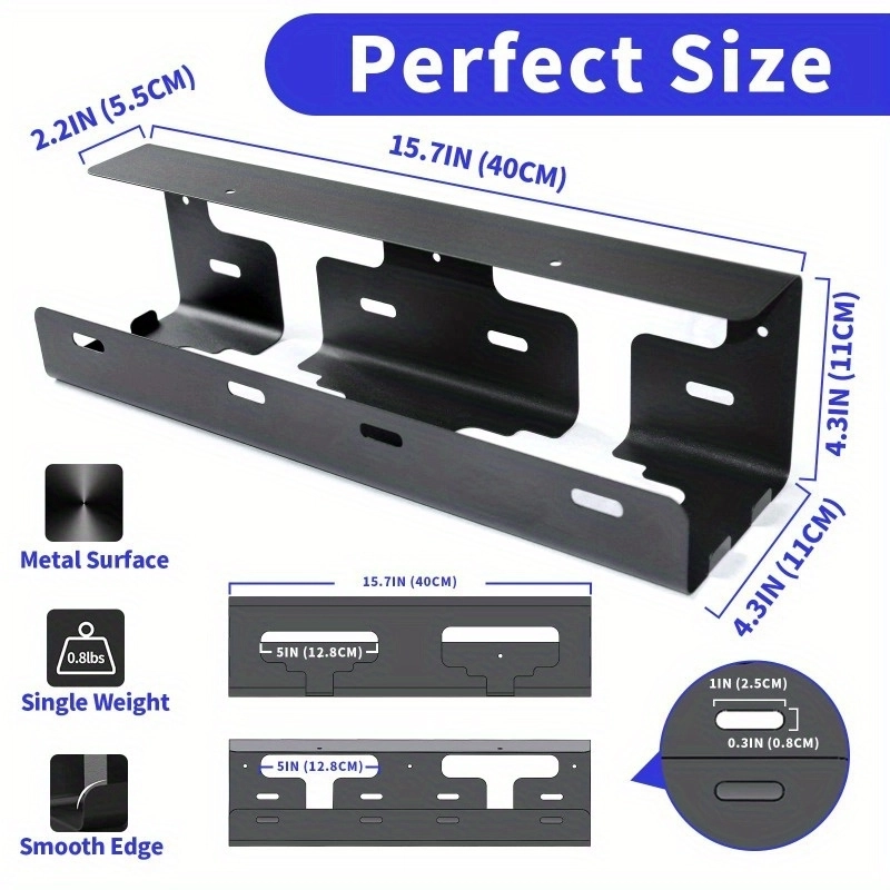 New model_I-shaped under desk cable management trough