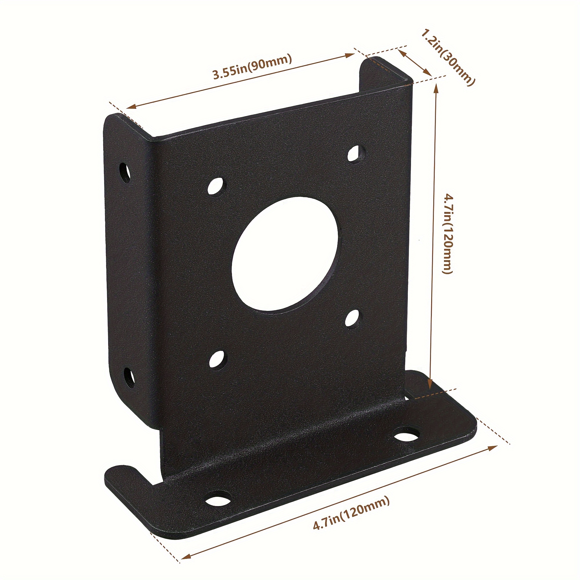 4Pcs Heavy-Duty Adjustable Universal Post Base Brackets - Sturdy 4x4 ...