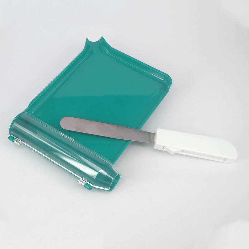 Plastic Counting Tray w/ Stainless Steel Pharmacy Spatula