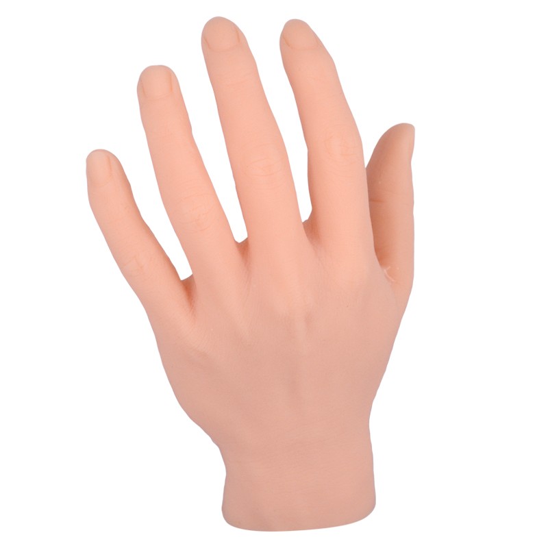 Realistic Silicone Practice Hand Model for Nails, Tattoo