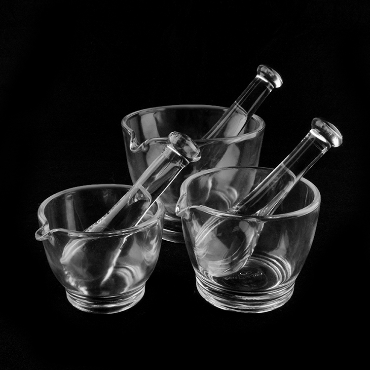 Custom Glass Mortar and Pestle Set Pharmacy Medicine Mixer and Grinder ...