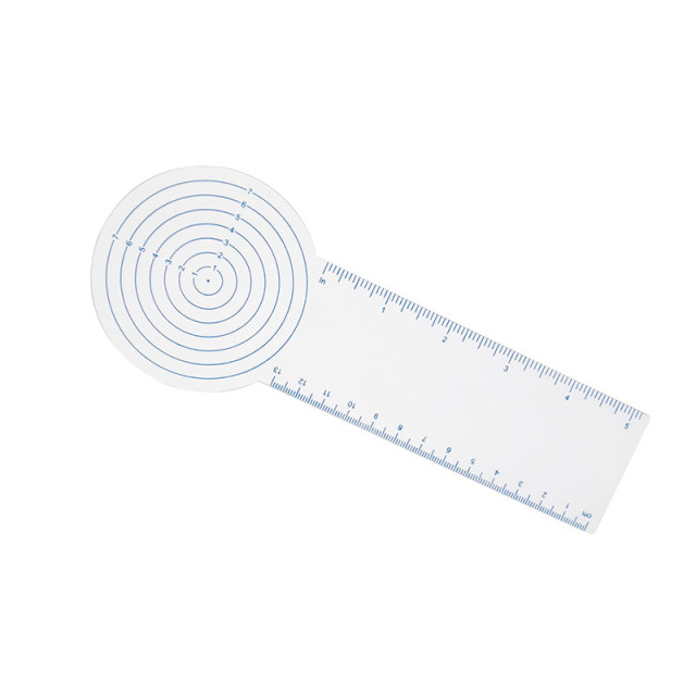Customize 2 in 1 Wound Measurement & Plastic Straight Ruler