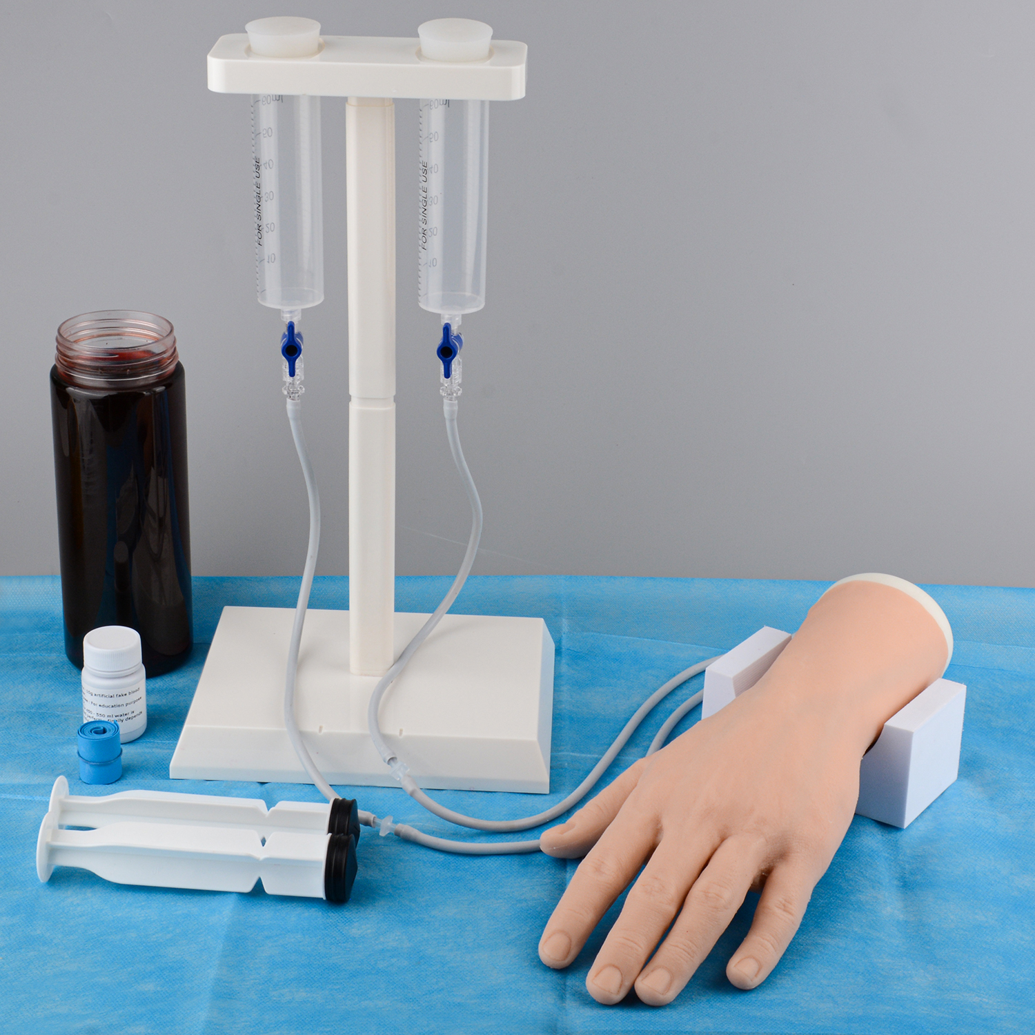 Adult Left IV Practice Hand Kit for Clinical Nursing Training
