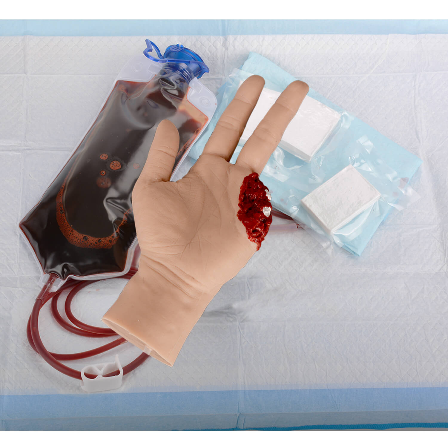 Amputated Finger Stop Bleeding Training Hand Kit