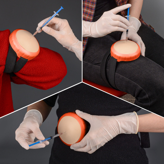 Wearable Intramuscular and Subcutaneous Injection Trainer