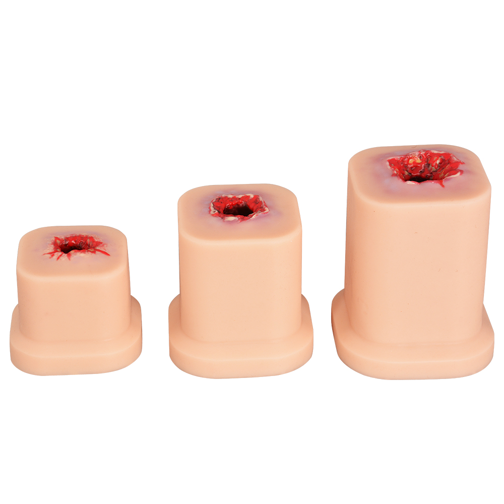 9 mm Silicone Bullet Wound Packing Trainer
