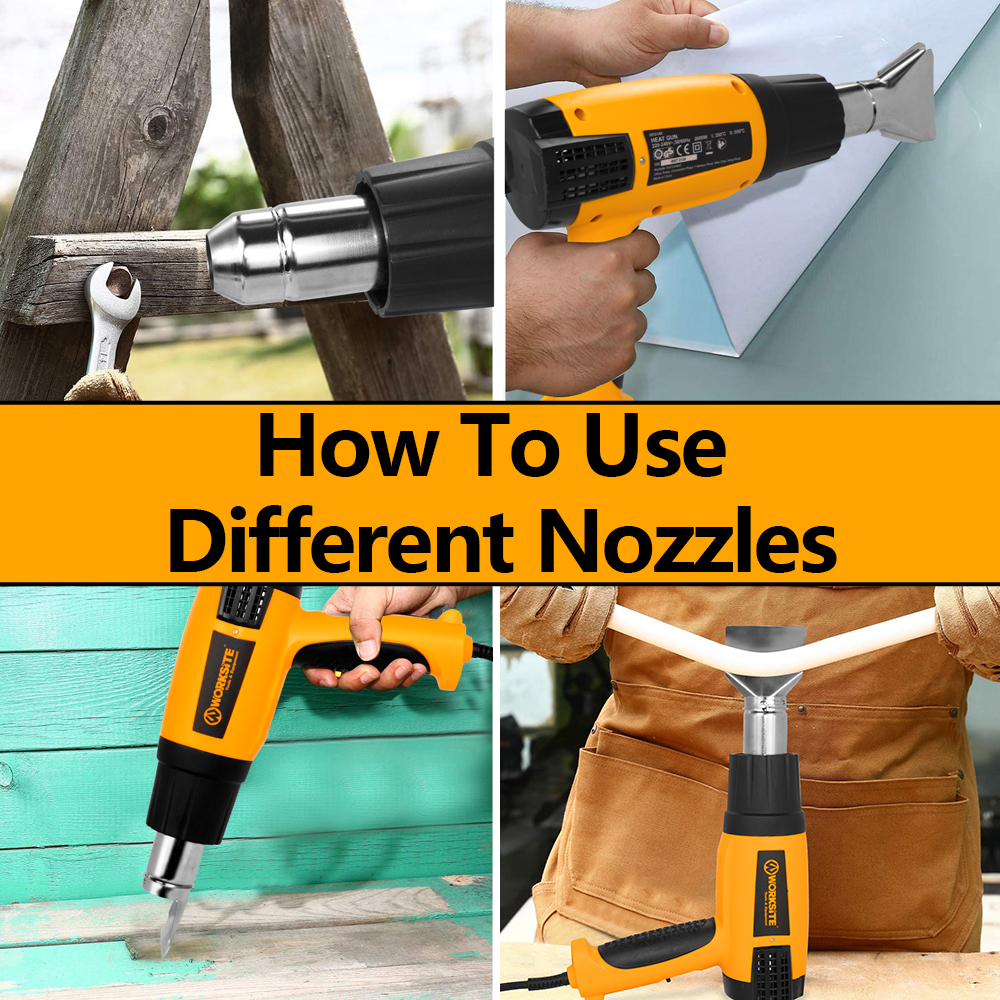 WORKSITE Industrial Heat Gun Machine Hot Air Shrink Gun Dryer 2000W ...