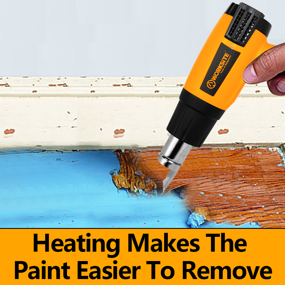 WORKSITE Industrial Heat Gun Machine Hot Air Shrink Gun Dryer 2000W ...