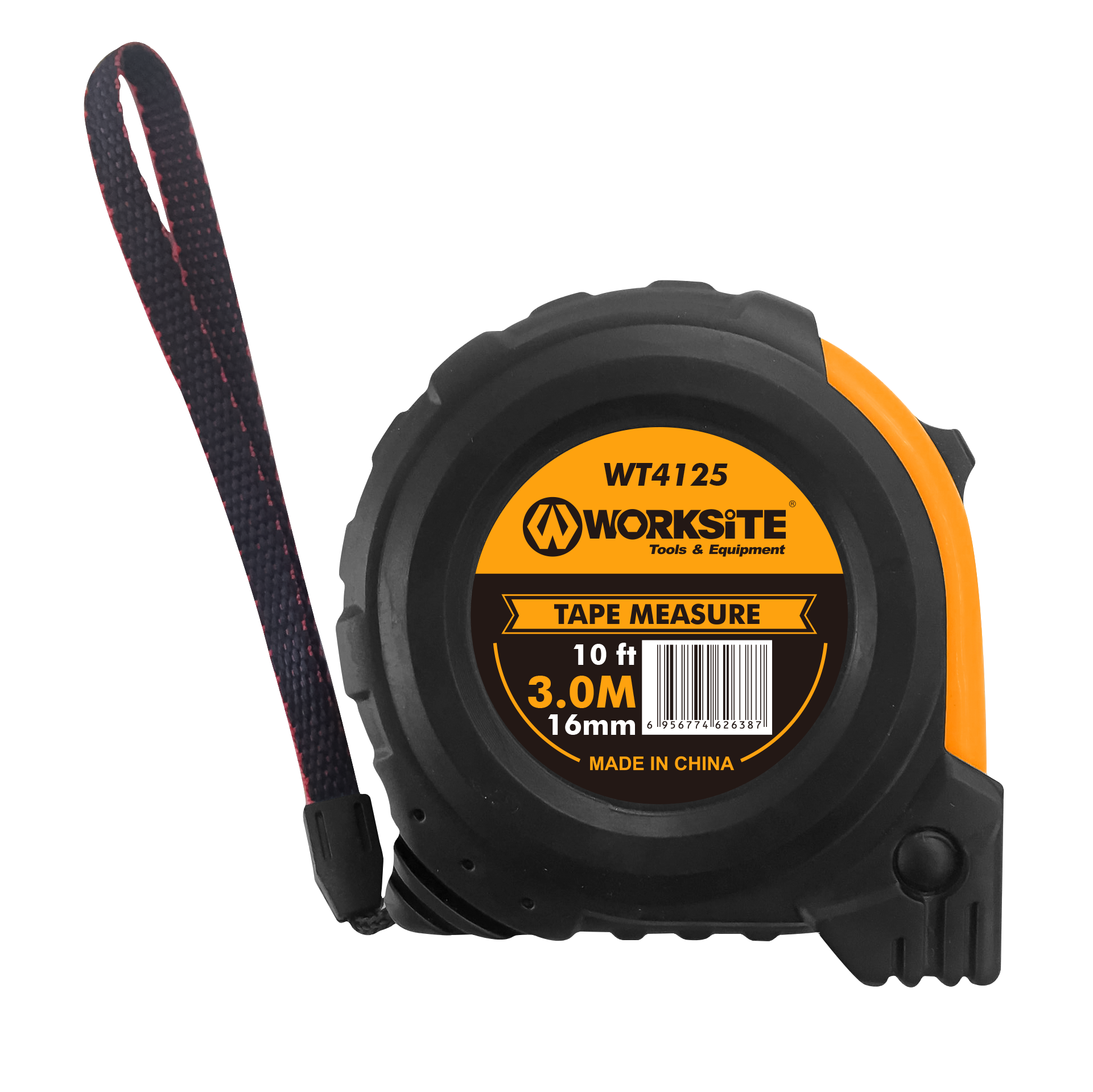 WORKSITE Tape Measure Tools Rubber Coat Mini Tape Measure 3mx16mm Tape ...