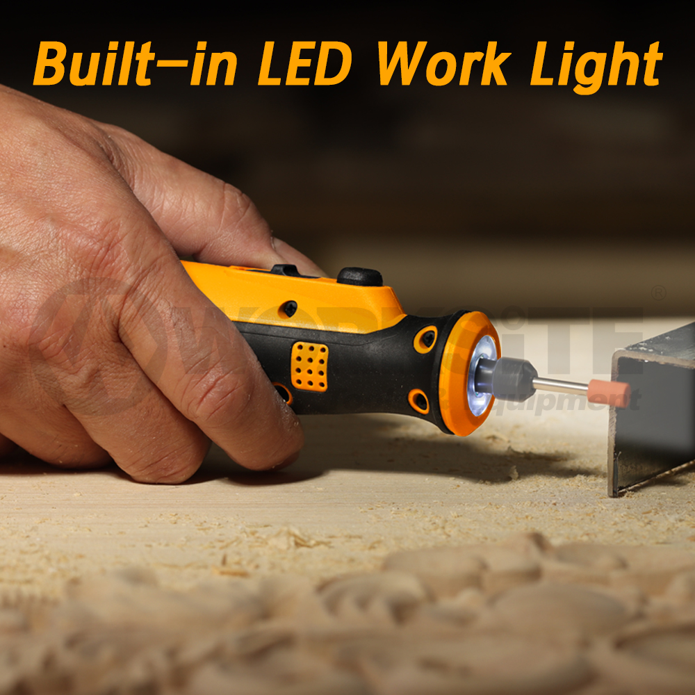 WORKSITE 8V Mini Cordless Rotary Tool Variable Speed Polishing Tools