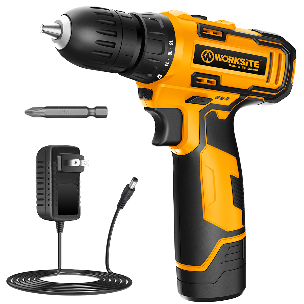 WORKSITE 8V Cordless Drill 3/8" Compact Small Battery Power Drills
