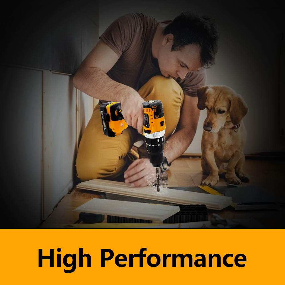 WORKSITE Brushless Cordless Hammer Drill 1/2-inch 20V Drilling Tools