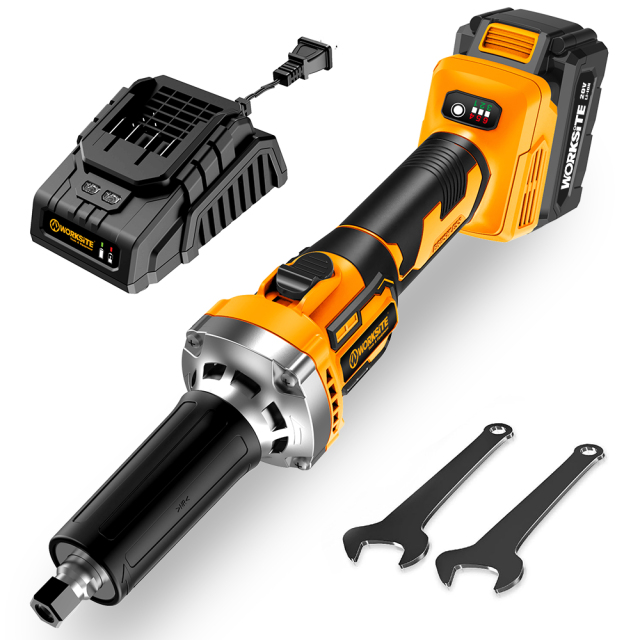 WORKSITE Brushless 20V Cordless Die Grinder 1"Collet Ergonomic Grip