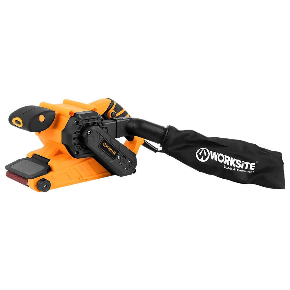 WORKSITE Electric Belt Sander Handheld Woodworking Metal Sanding