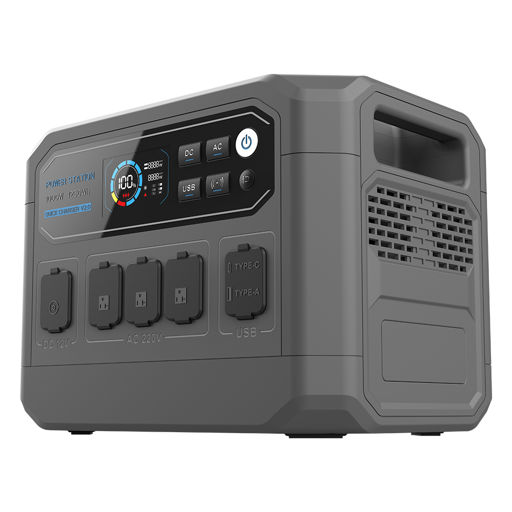 WORKSITE Solar Power Station Generator 1024Wh LiFePO4 Battery Power