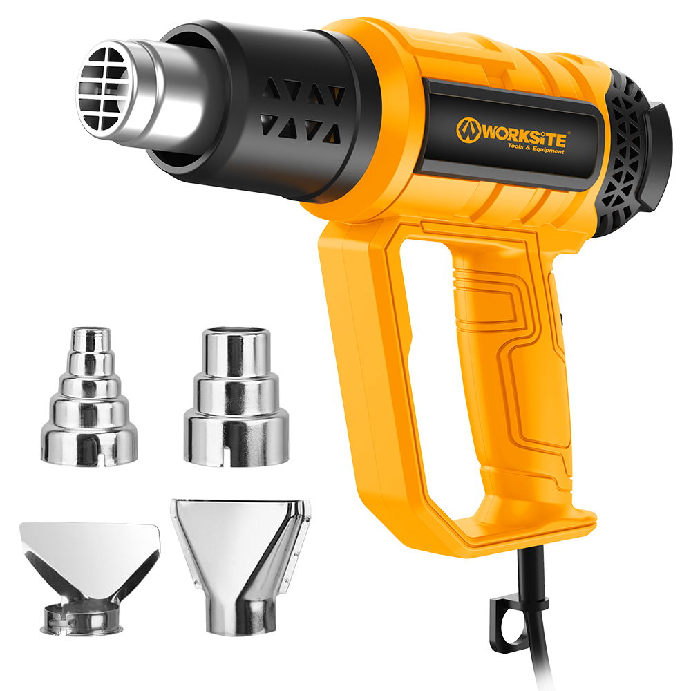 WORKSITE Electric Heat Gun 2000W Power Shrink Craft Hot Air Heat Gun