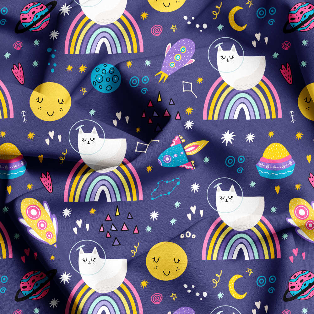 Custom Cat Pattern Print Fabric | Fabric Factory China