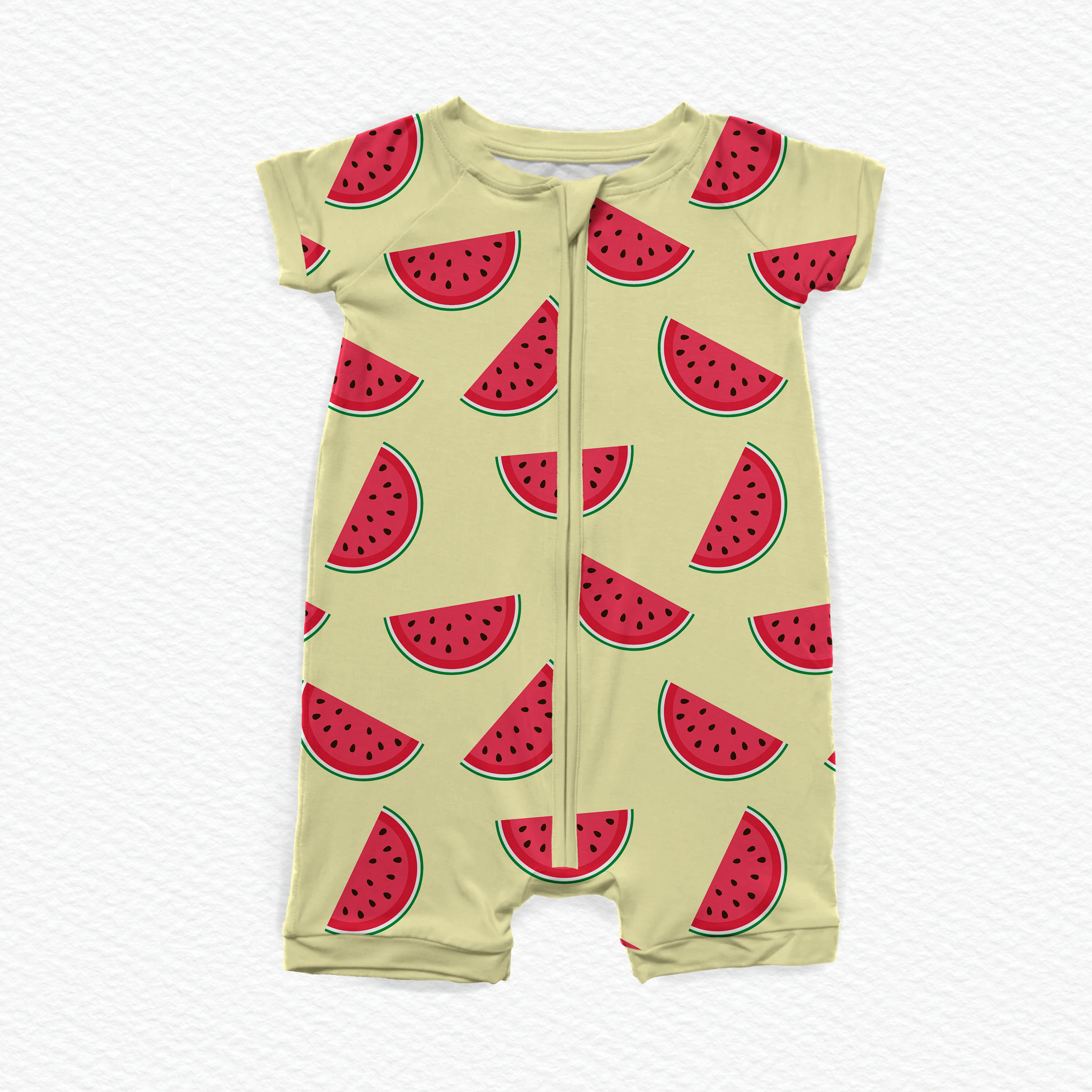Breathable Baby Romper with Watermelon Design | Eco-Friendly & Cute