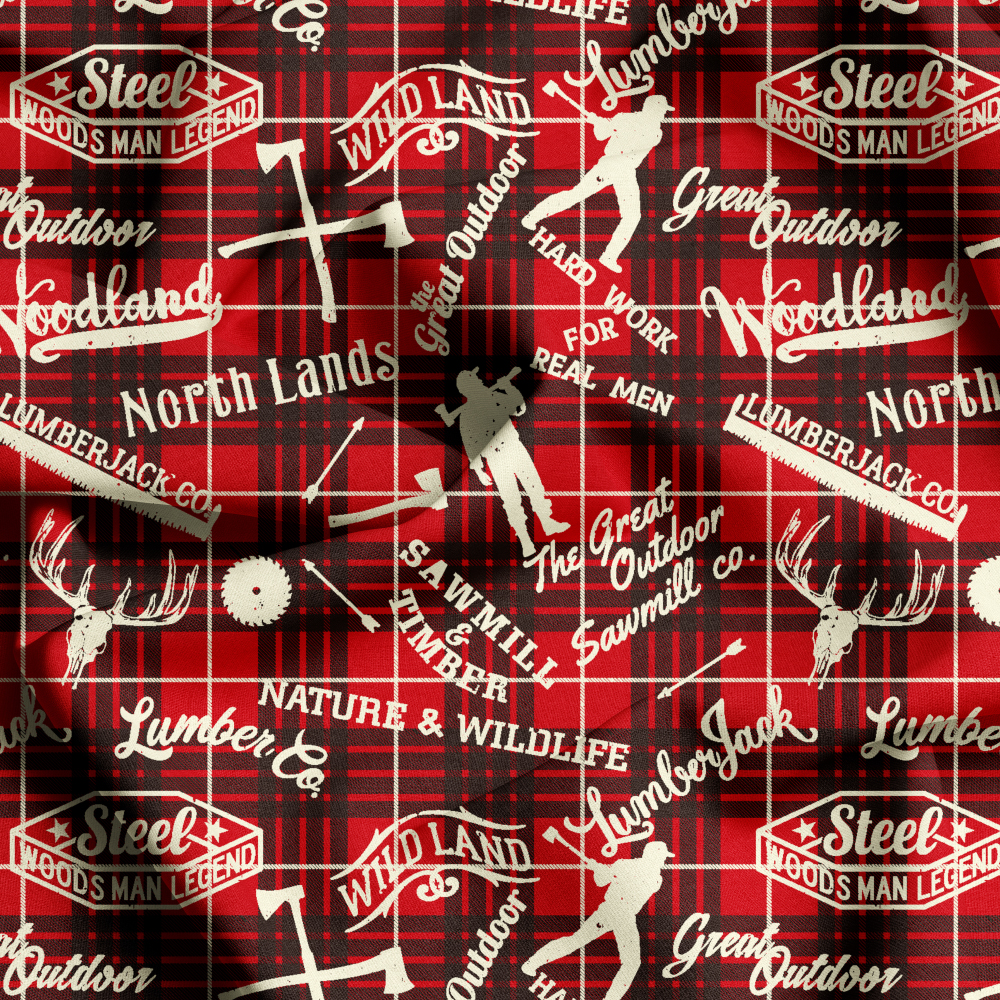 Custom Lumberjack Plaid Print Fabric | Fast Turnover
