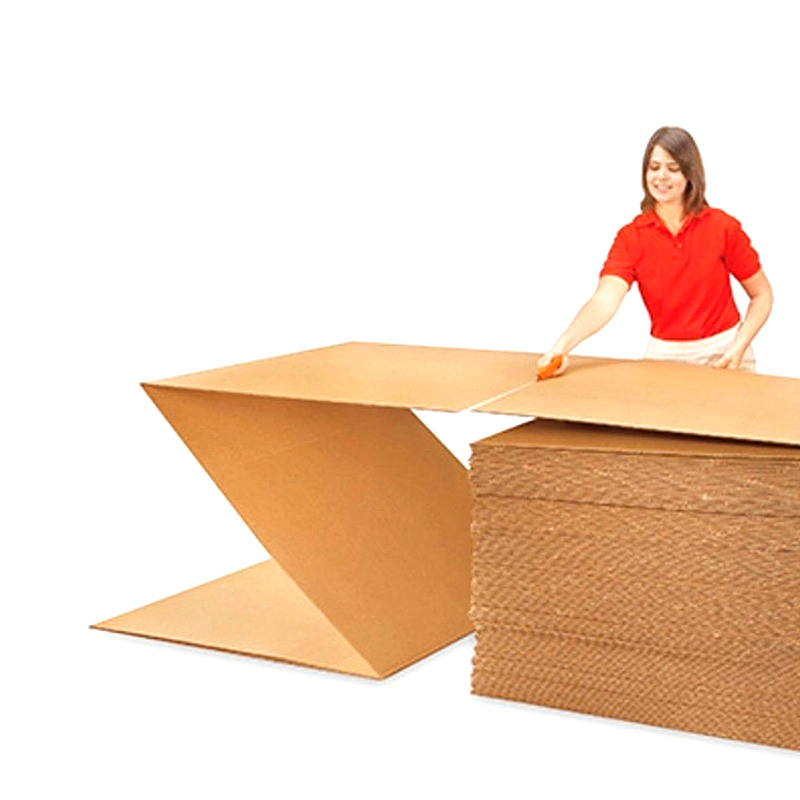Fan fold cardboard sheets, Z type sheets for furniture packages
