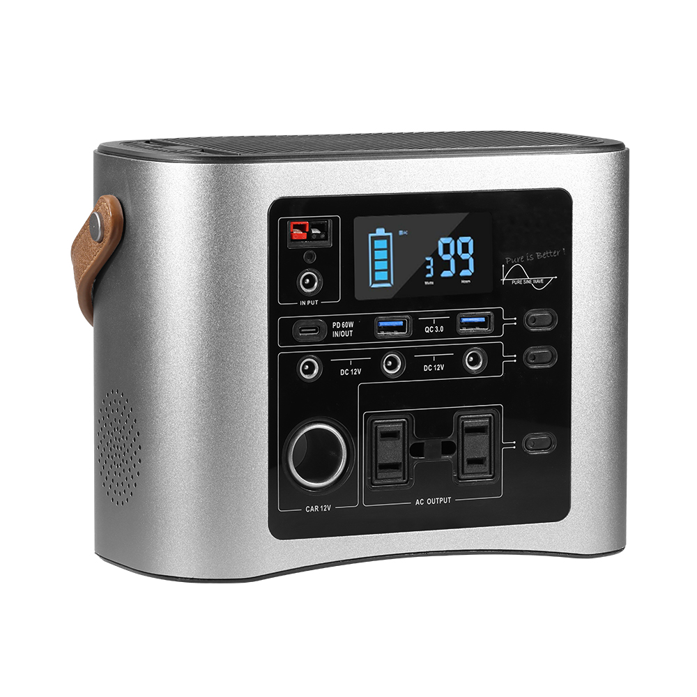 HEHUI Portable Solar Power Station 300W Generator 333Wh Battery Bank