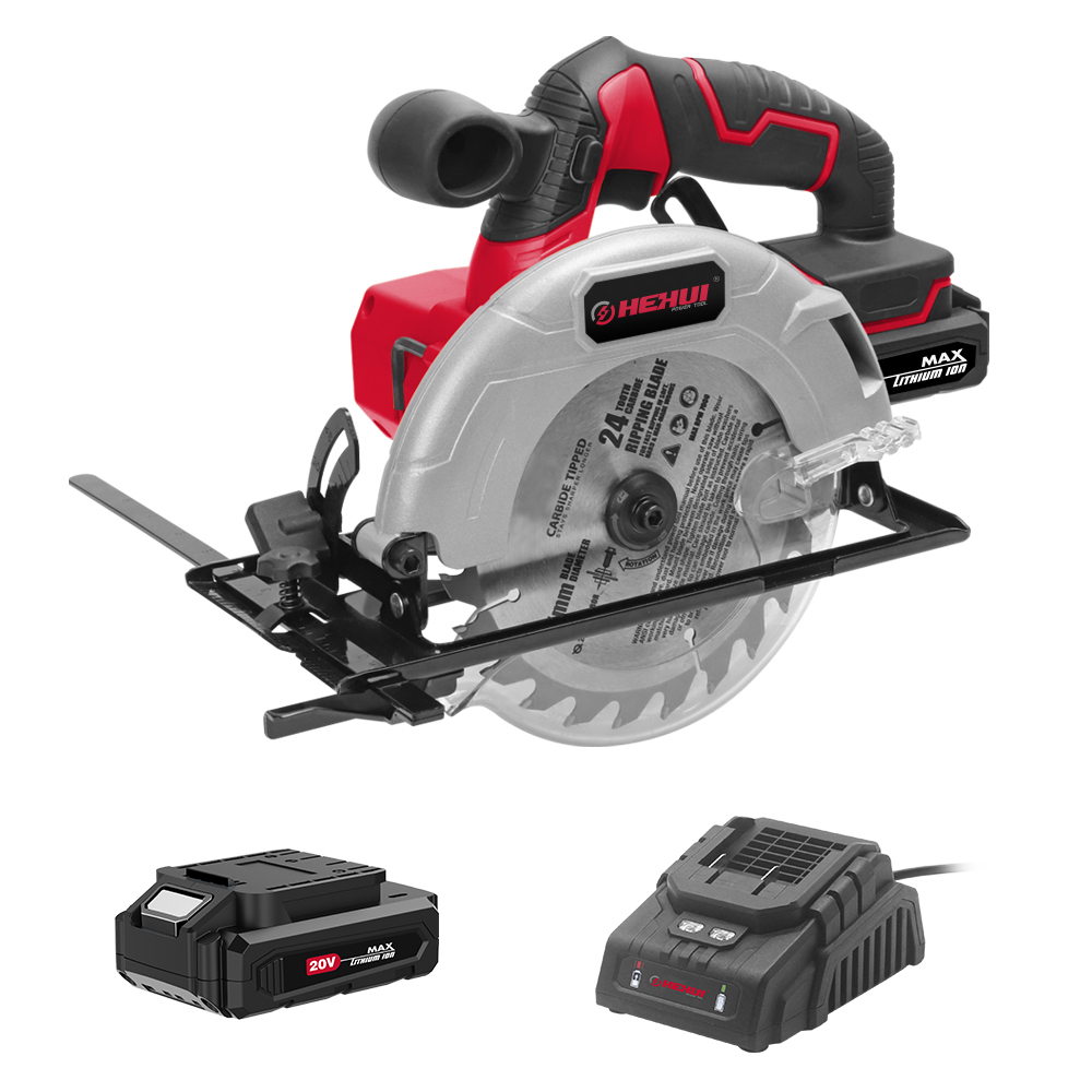 HEHUI 20V Cordless Circular Saw 6 1/2 Inch Lightweight Battery Powered
