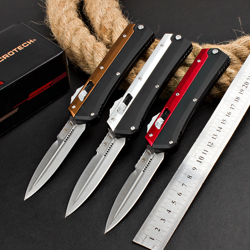 Microtech 4styles Black Donut UTX-70 knives AUTO OTF Knife 3.34" 440C ...