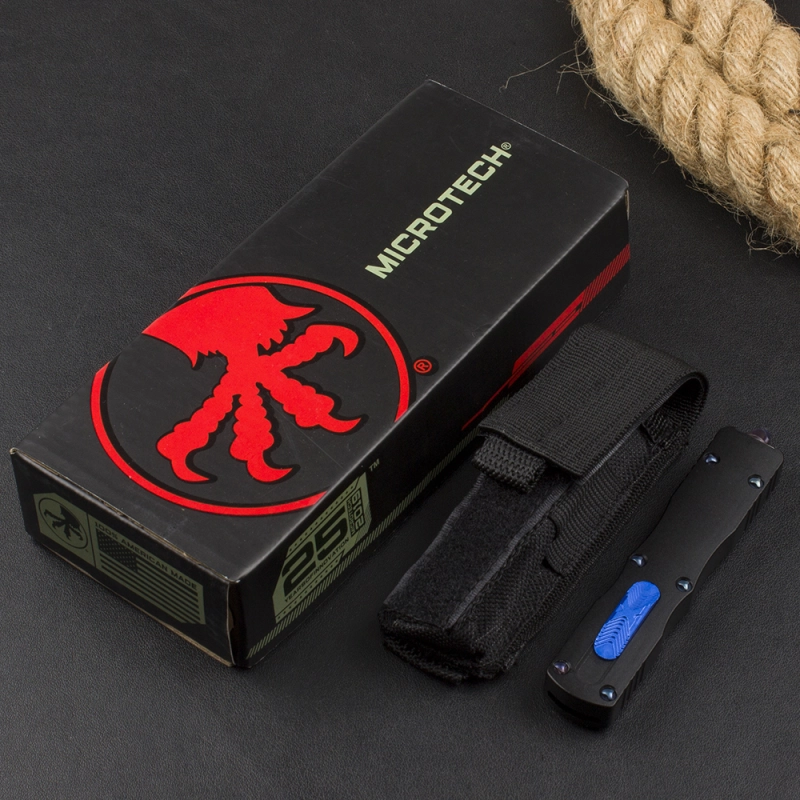 Microtech 225-10 Prototype Knife AUTO OTF 3.07" Damascus Dagger Blade ...