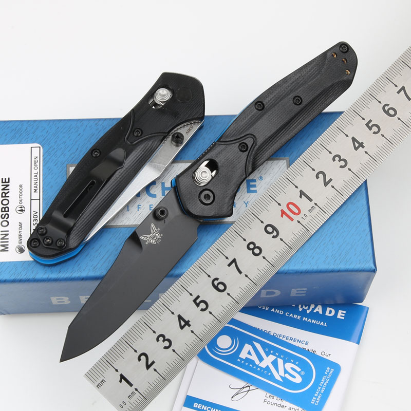 Benchmade 945 Osborne Mini Folding Knife 2.91" S30V Plain Blade, G10 ...