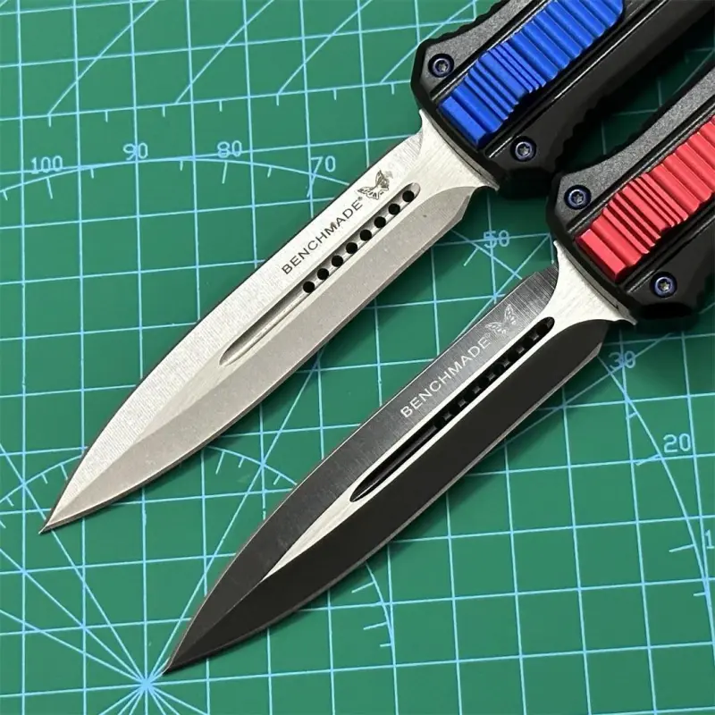 Benchmade BM 838 Dagger AUTO OTF Knife 3.54" D2 Double Edge Blade, T6 ...